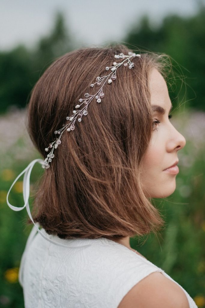 Brautschmuck Haare Kurz