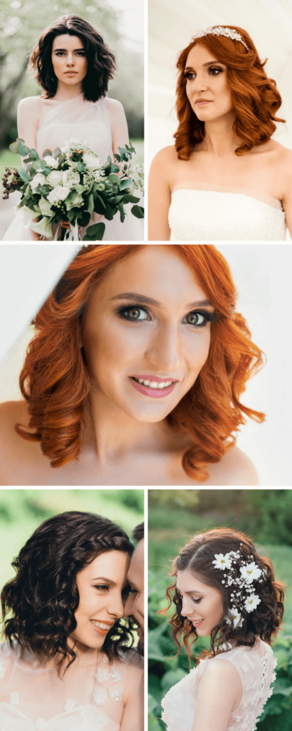 25 Brautfrisur-Ideen für kurze und mittellange Haare - Hochzeitskiste
